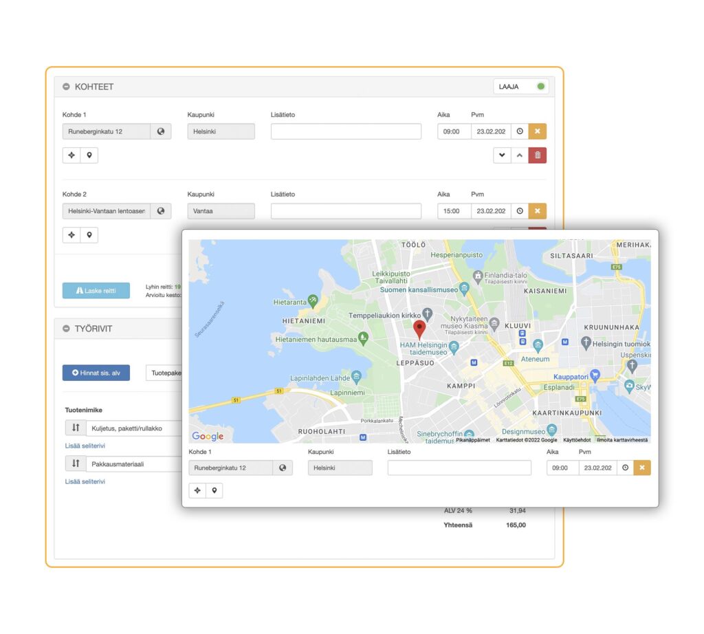 Kuljetusliikkeiden rahtikirja- ja laskutuspalvelu - Innovoice